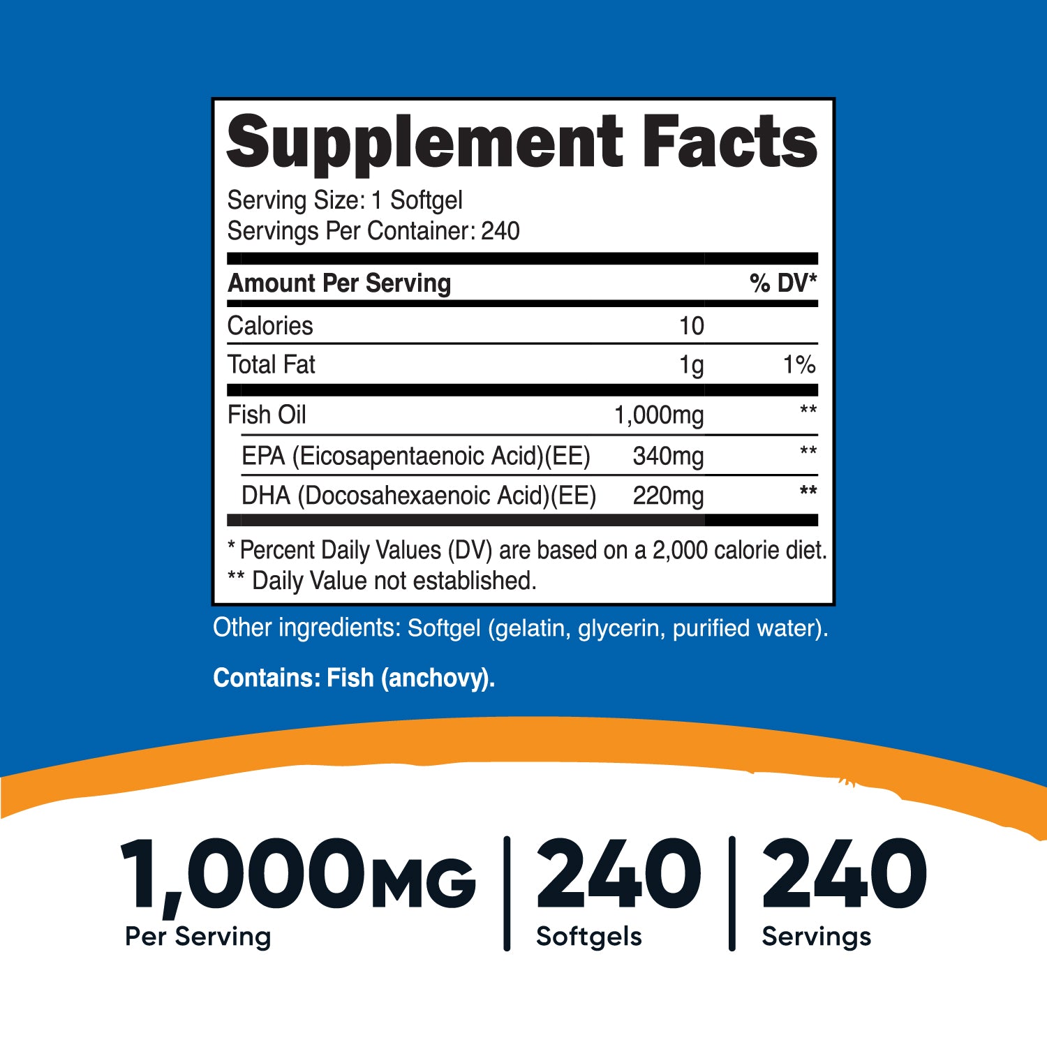 Nutricost Fish Oil Softgels