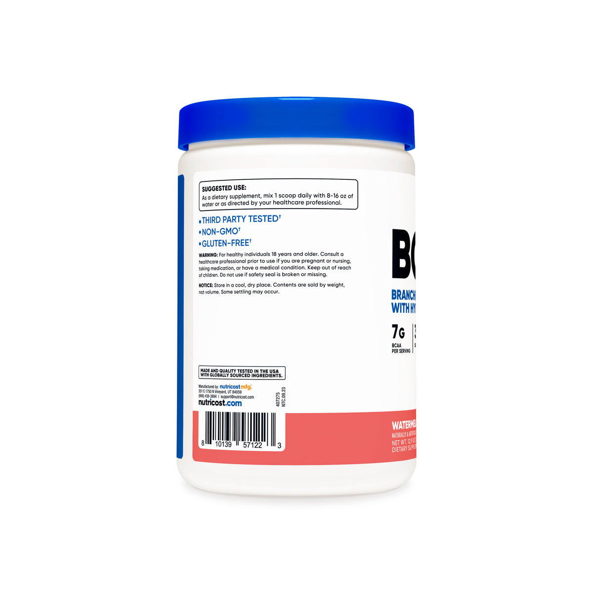 Nutricost BCAA + Hydration Powder