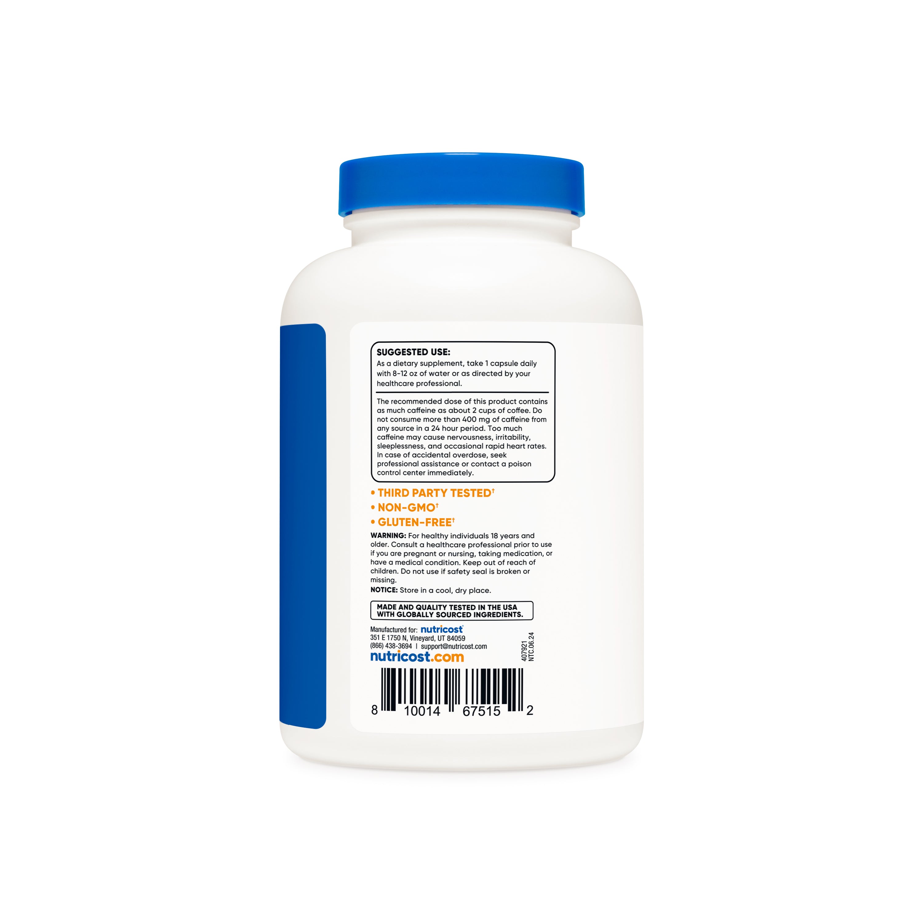 Nutricost Caffeine Capsules