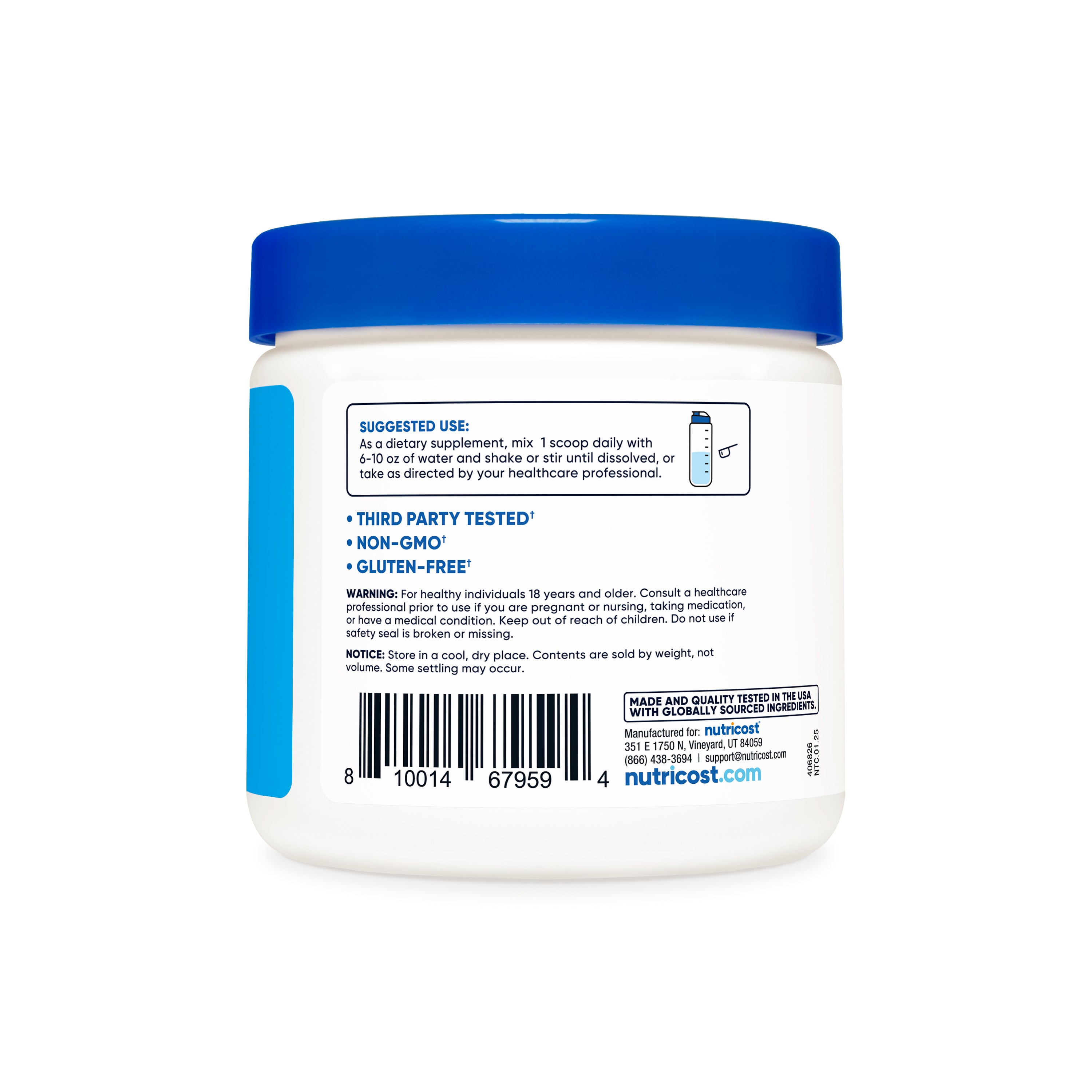 Nutricost Ketone BHB Salt Powders (Calcium, Magnesium, Potassium, Sodi