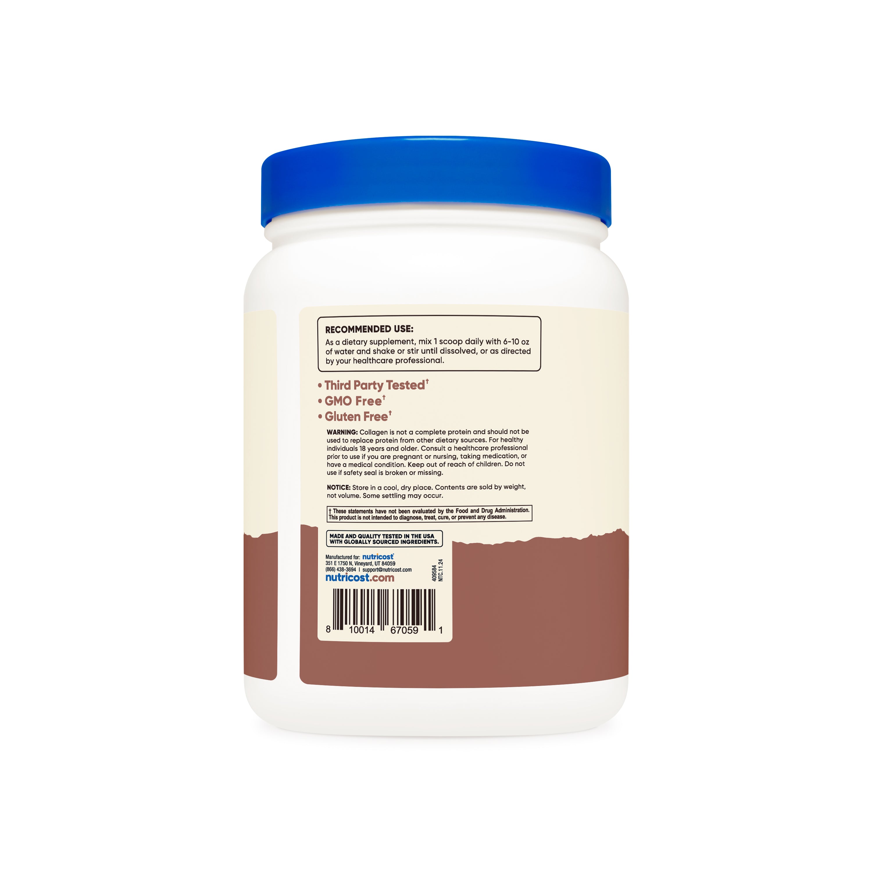 Nutricost Grass-Fed Bovine Collagen Hydrolysate Powder