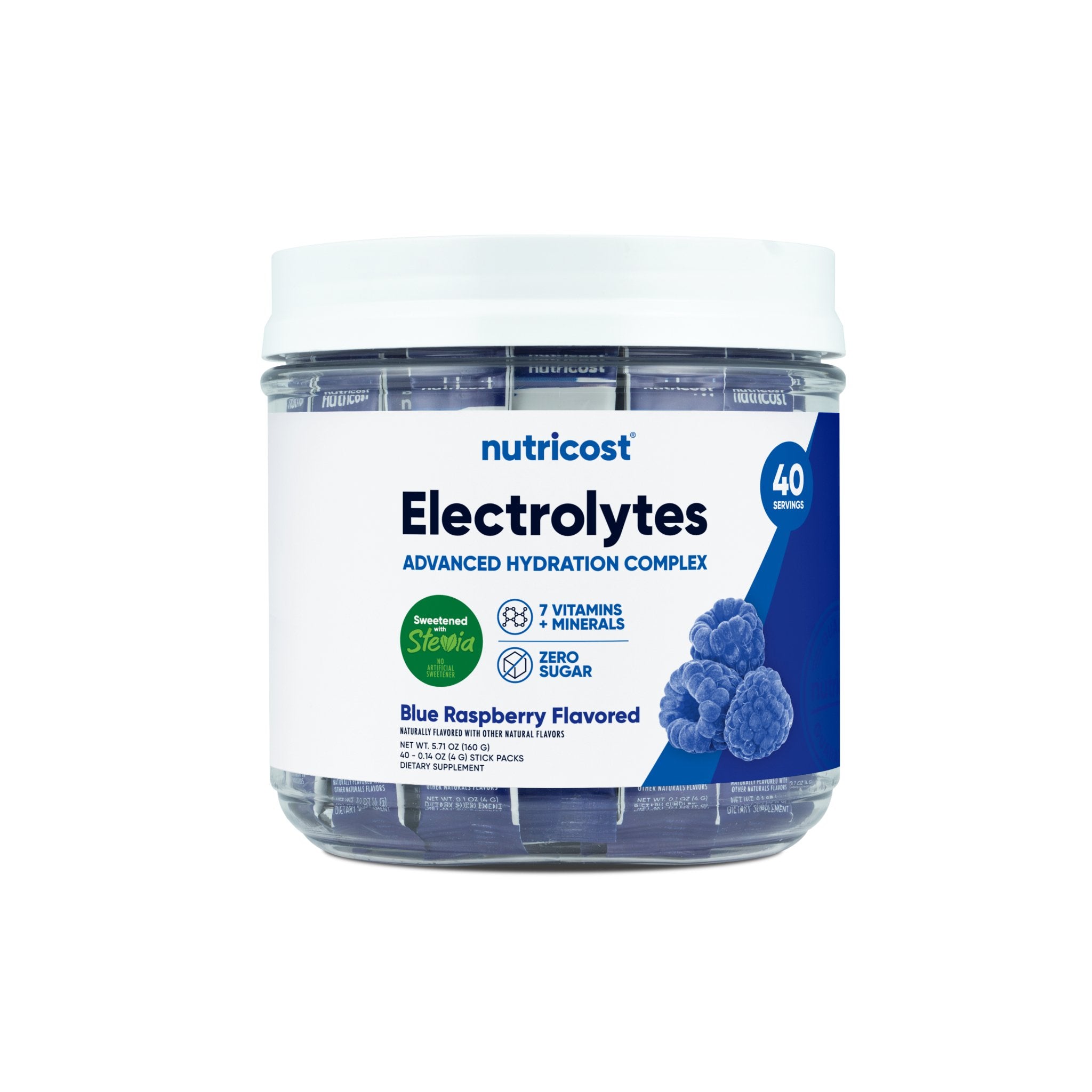 Nutricost Electrolytes Hydration Stick Packs (40 Pack)