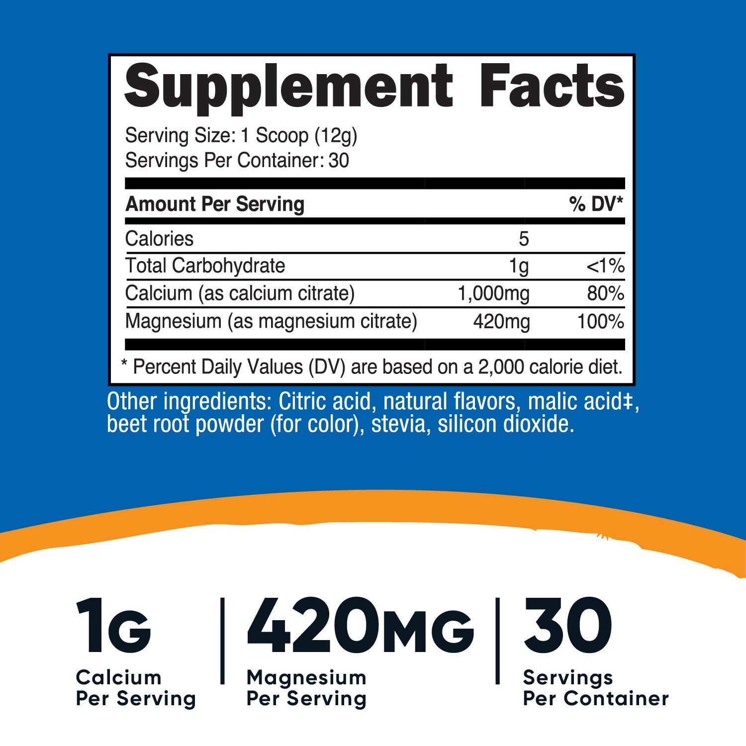 Nutricost Calcium Citrate + Magnesium Citrate Powder