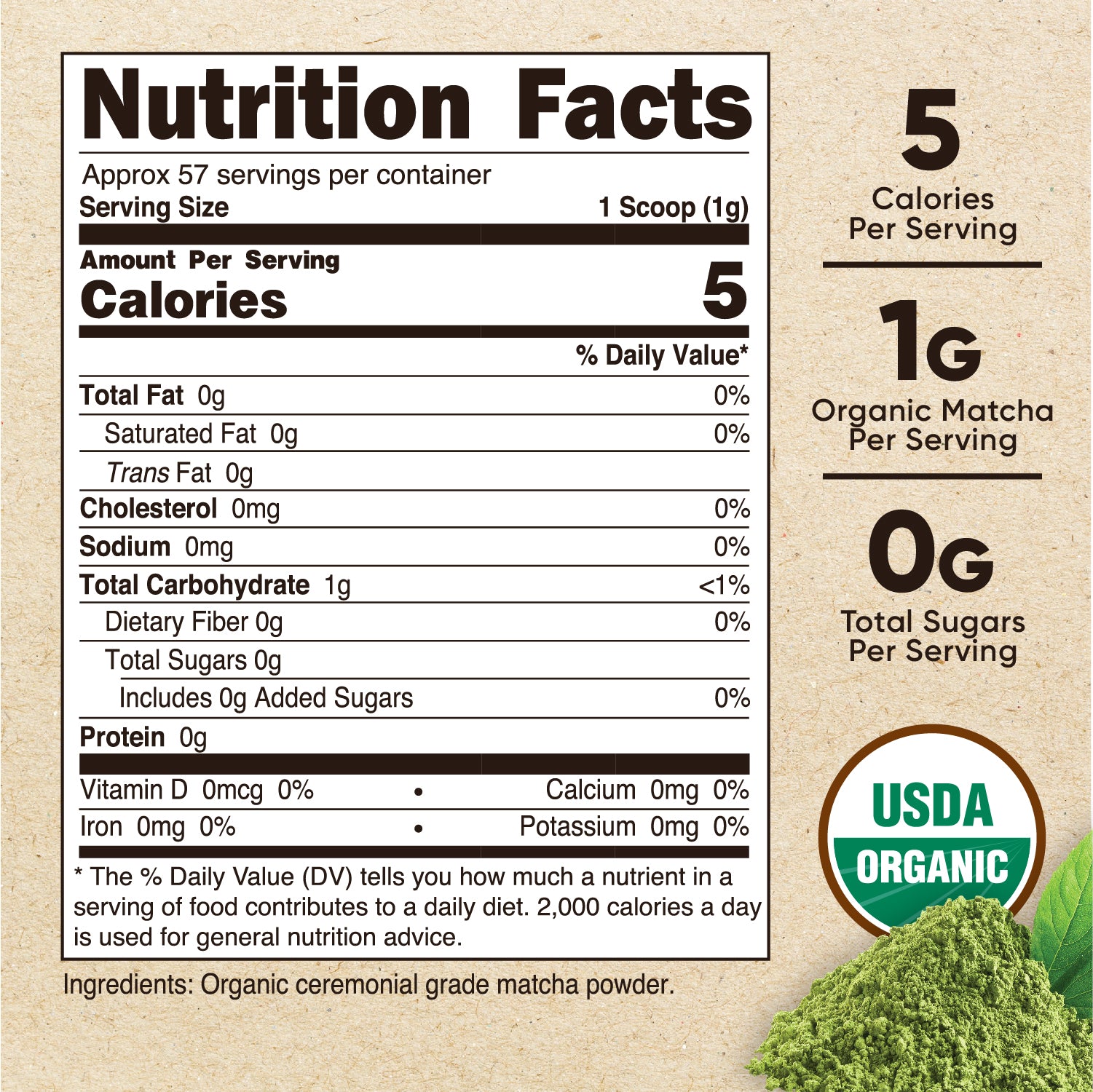 Nutricost Organic Matcha Powder (Ceremonial Grade)