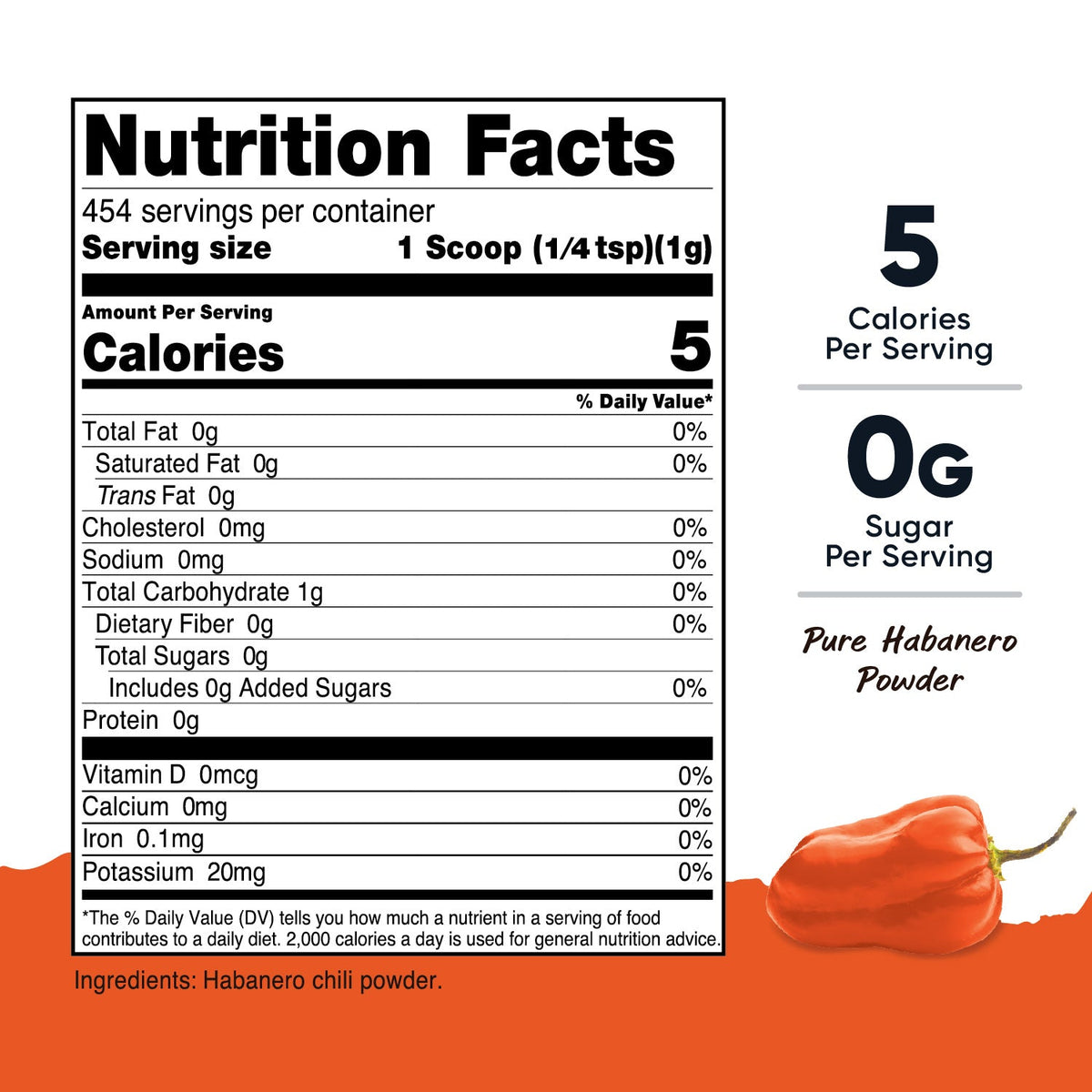 Nutricost Pantry Habanero Powder