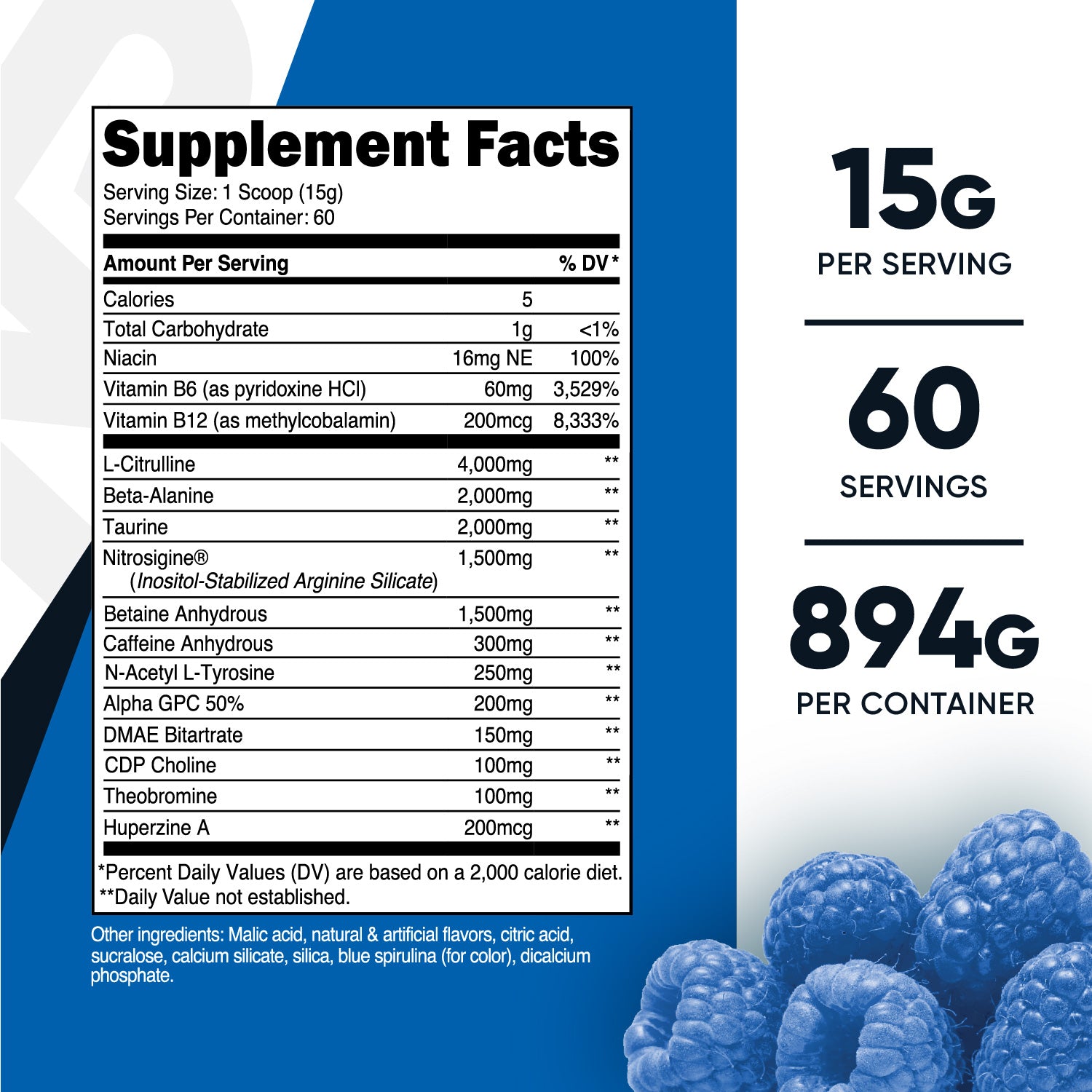 Nutricost Pre-X Workout Complex Powder